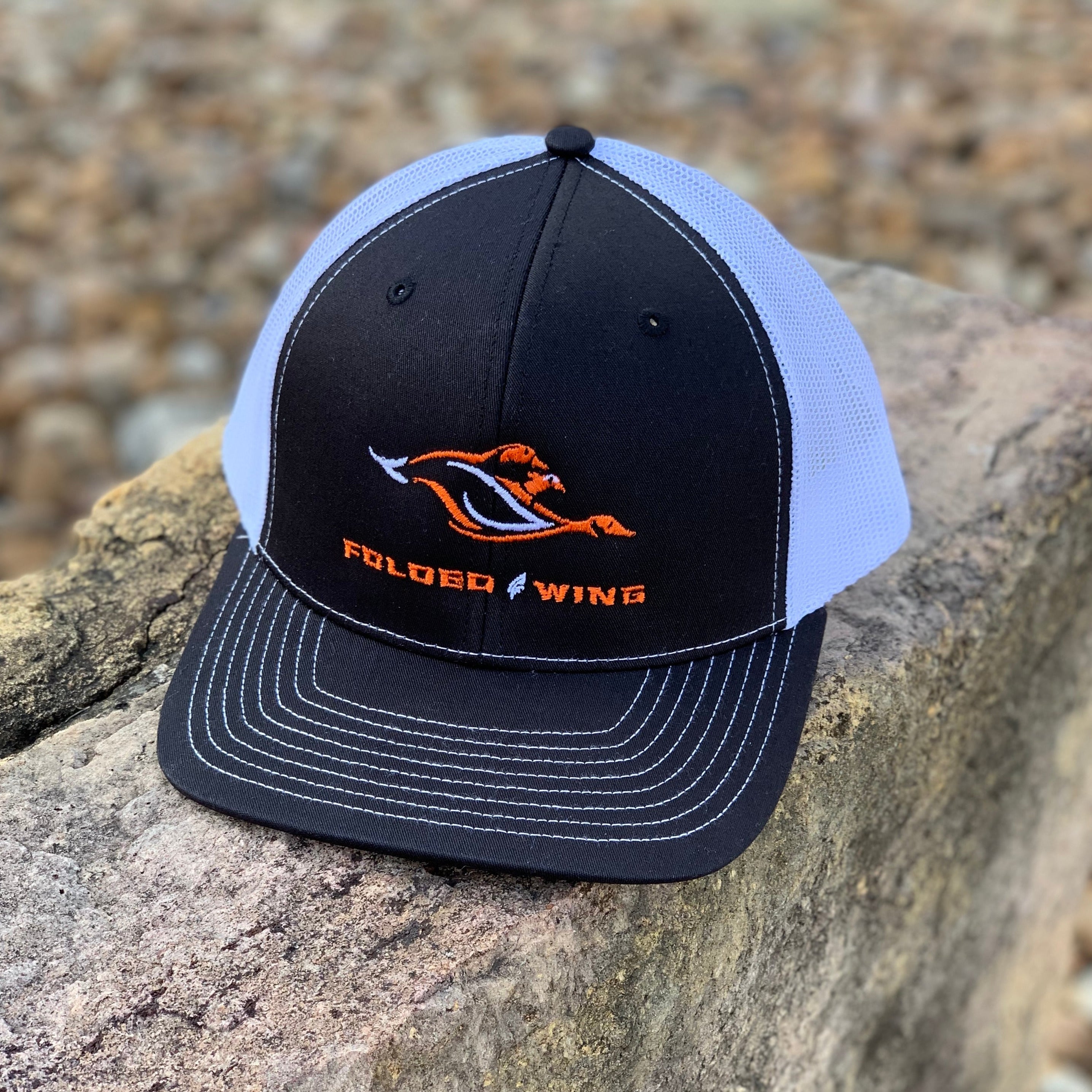 Snapback - Black on White – Folded Wing Apparel