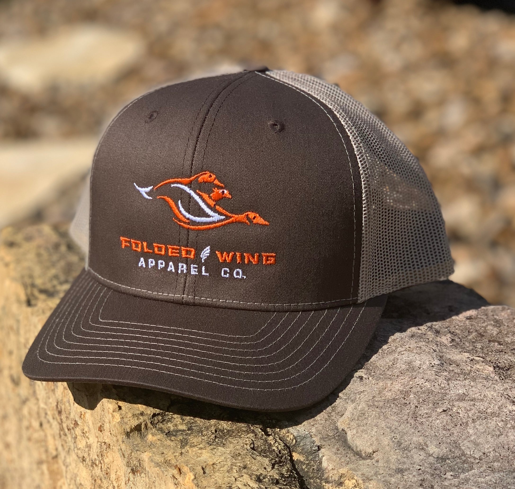 Snapback - Classic Brown on Tan – Folded Wing Apparel